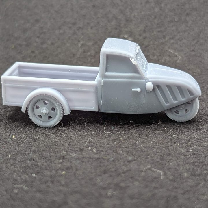 3D Printable Tricycle car Framo 1933 DKW-JF (3-wheeler) (Germany, Interwar+WW2) by Wargame3d